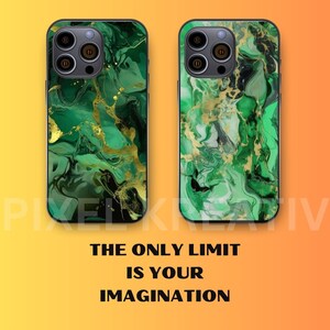 Polished Luxury Black, Green, Gold Marble Digital Paper - Seamless ...