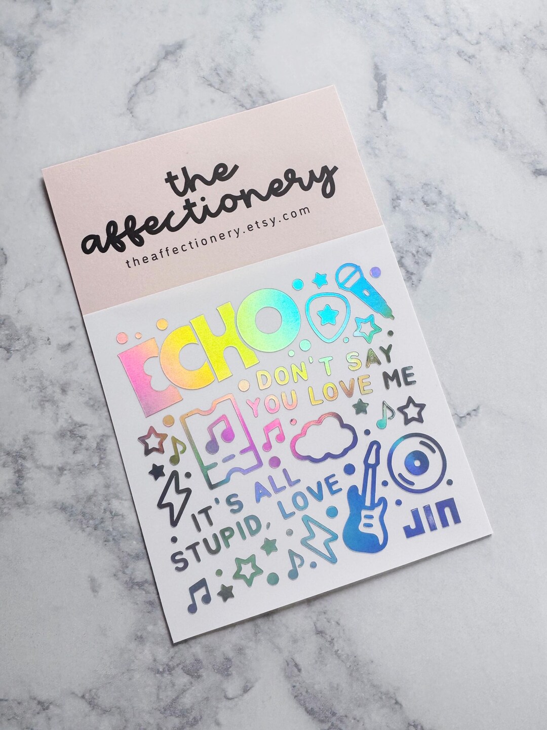 Echo Decal Sheet // ARMY Bomb Stickers, Kim Seokjin Decals, Jin ...
