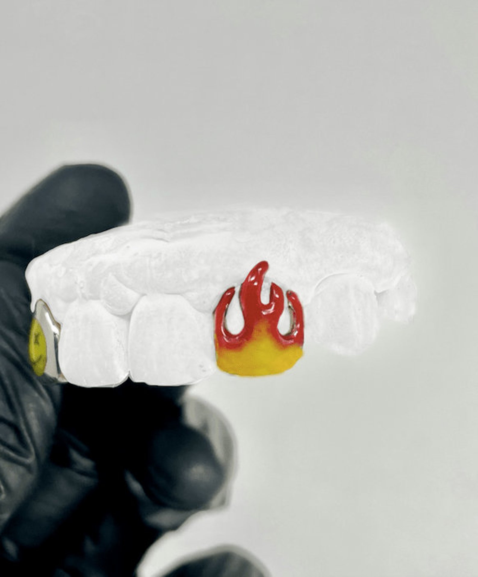 Flame Enamel Tooth Grillz - Etsy