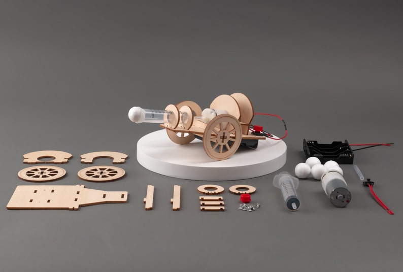 DIY Cannon Ball Launcher Kit: Educational STEM Toy, Free ...