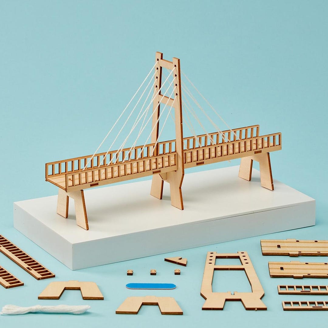 Cable Bridge DIY Kit, Educational STEM Toy, Craft Kit for Kids - Etsy