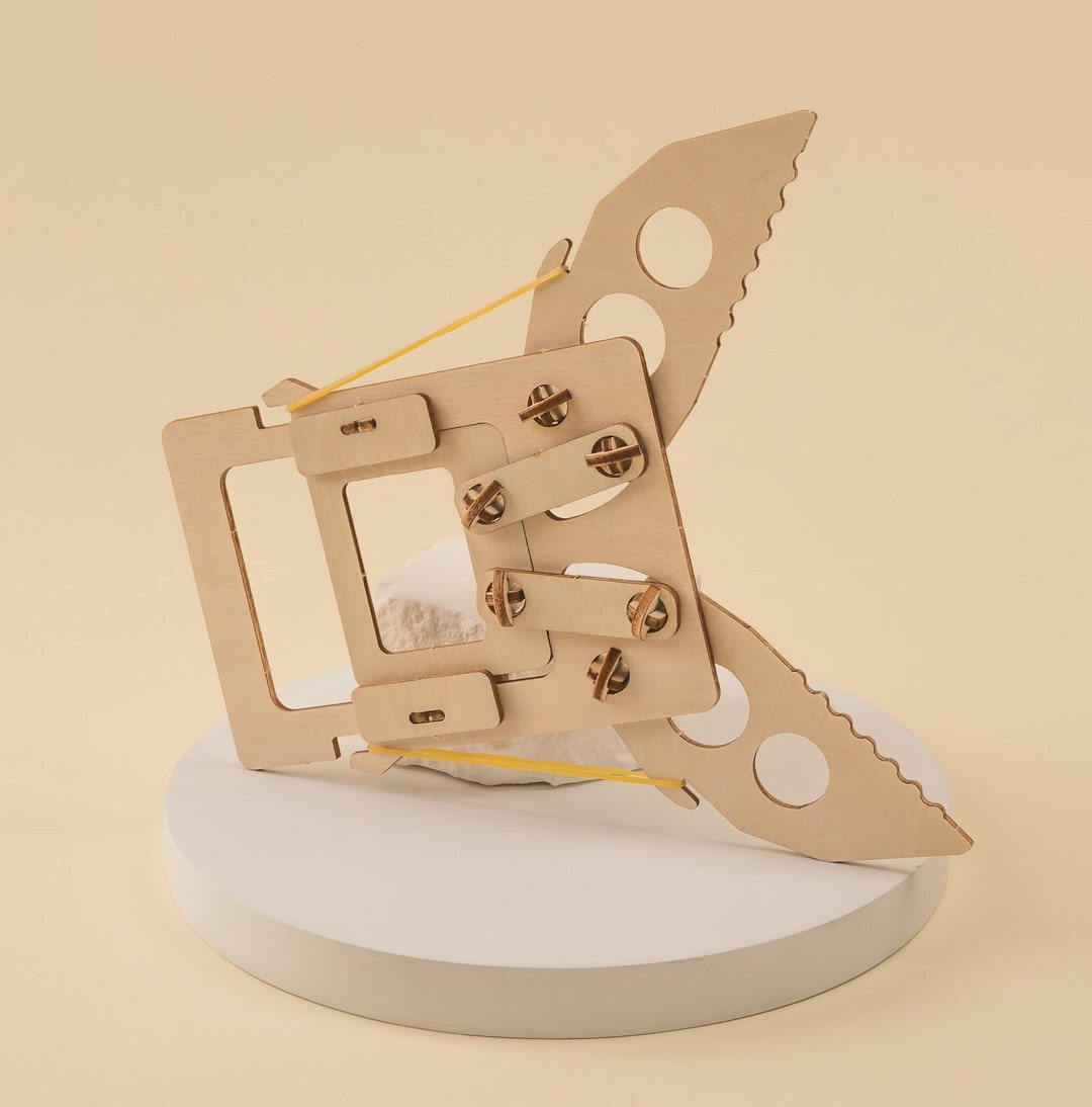 DIY Kit Wooden Mechanical Claw - Educational STEM Toy for Kids, Fun ...