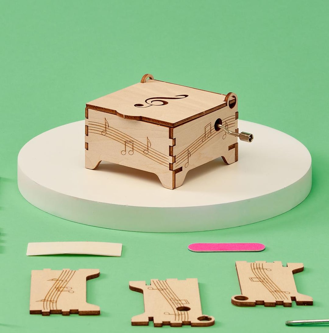DIY Kit Build a Music Box - Free Personalization Included, Educational ...