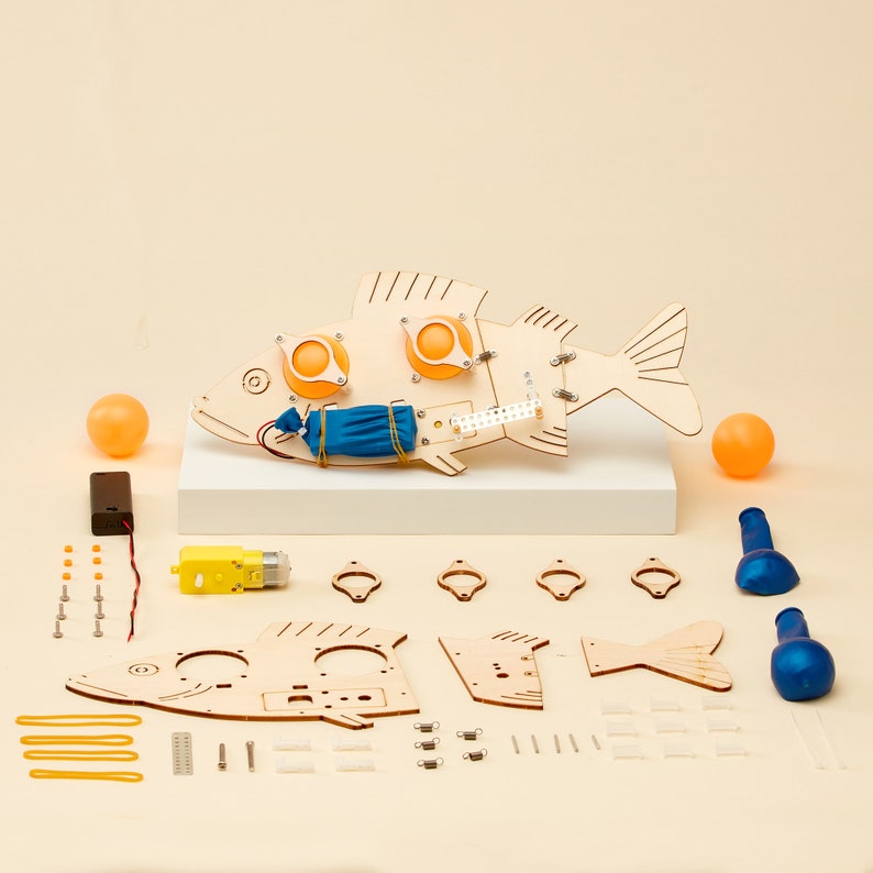 DIY Kit Fish Robot - Educational STEM Toy for Kids, Fun Science Crafts ...