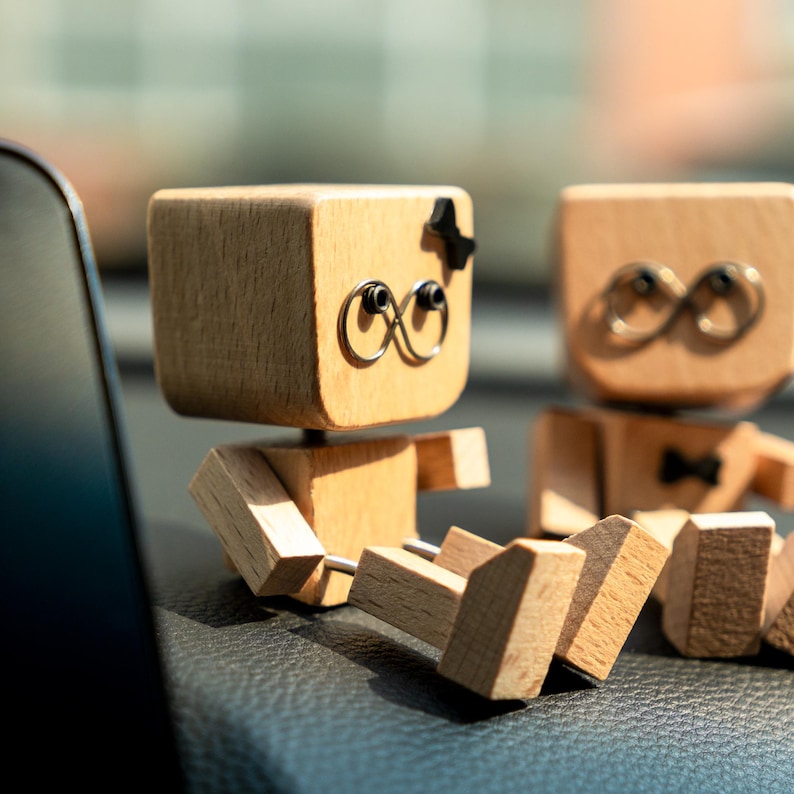 Moodbot Buddy - Wooden Expression Robot (1 Set) - Etsy