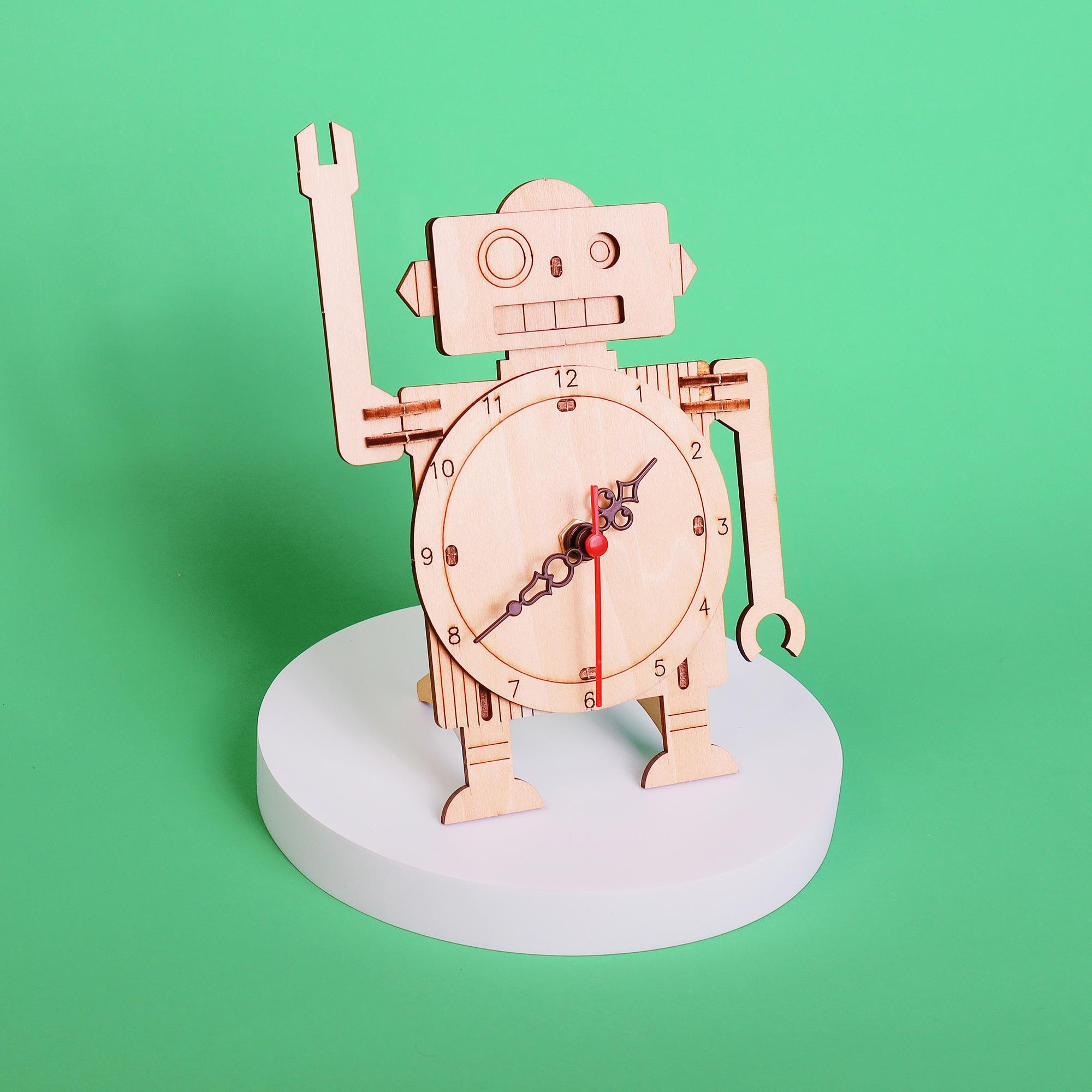 Personalized DIY Robot Clock Kit: Educational STEM Toy - Etsy