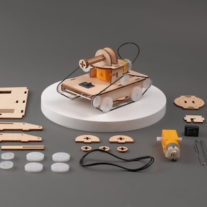 DIY Kit Rubber Bands Tank - Educational STEM Toy for Kids, Fun Science ...