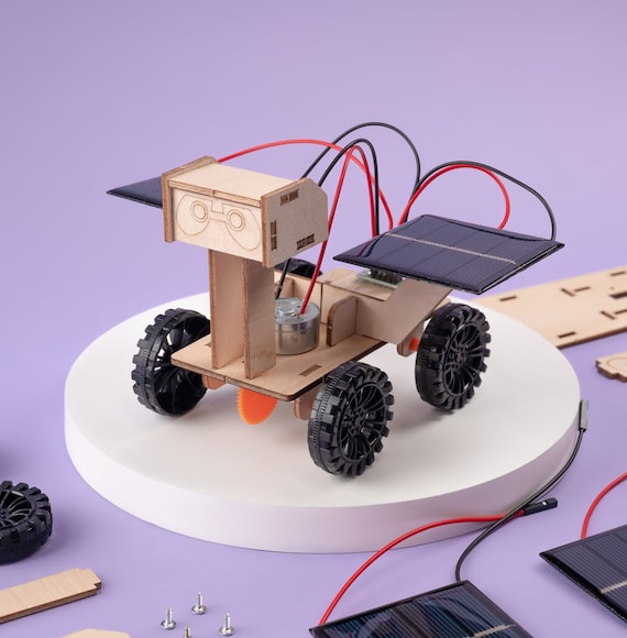 Mars Rover Diy 46PCS Educational DIY Solar Mars Rover Car Science
