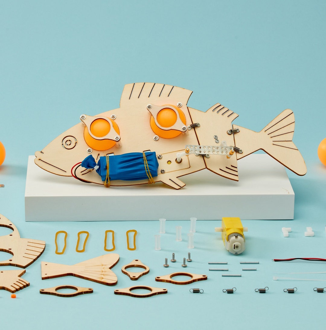 DIY Kit Fish Robot - Educational STEM Toy for Kids, Fun Science Crafts ...
