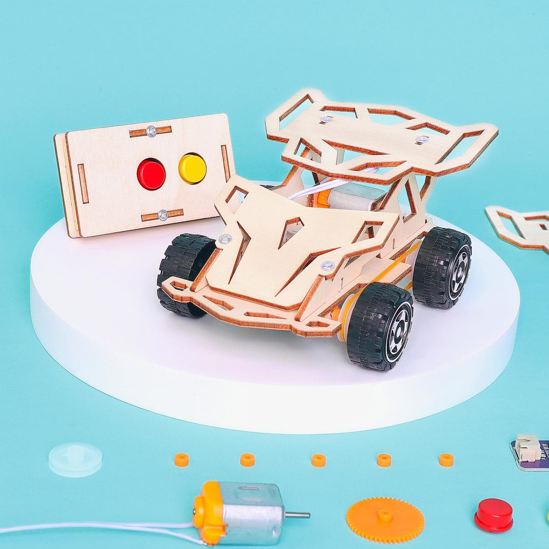 DIY Kit Infrared Remote Controlled Car - Free Personalization Included ...