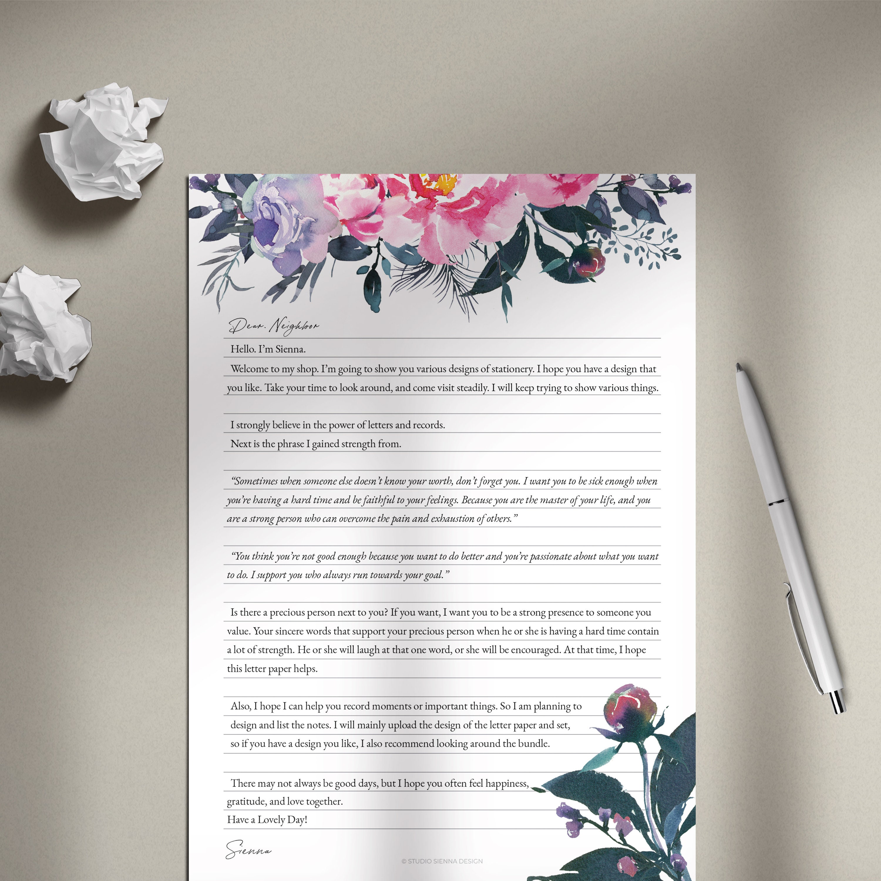 Love Letter Designer Series Paper