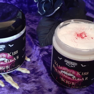 Vampires Kiss Whipped Soap, Foaming Sugar Scrub, Wicked, Shaving Cream ...