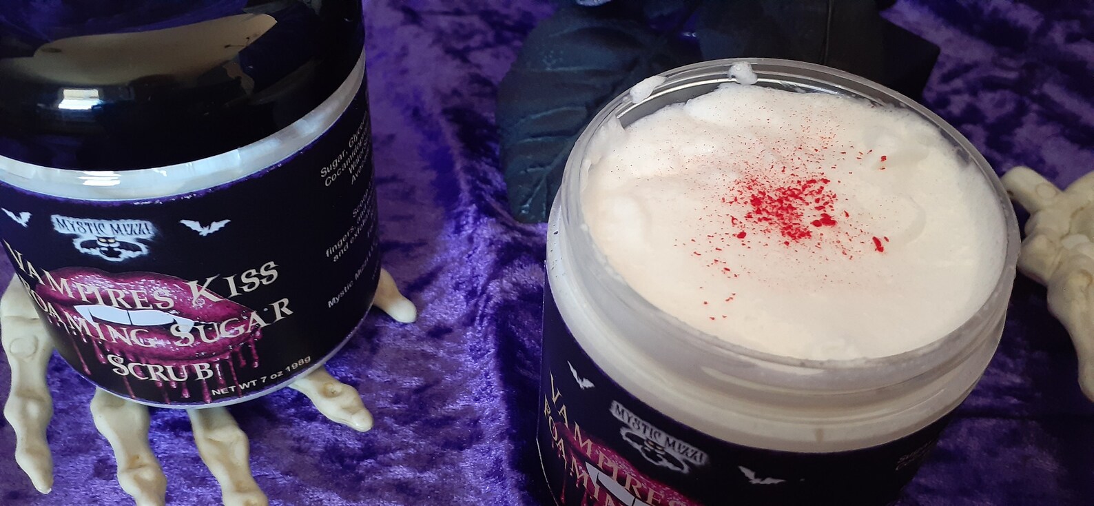 Vampires Kiss Whipped Soap, Foaming Sugar Scrub, Wicked, Shaving Cream ...