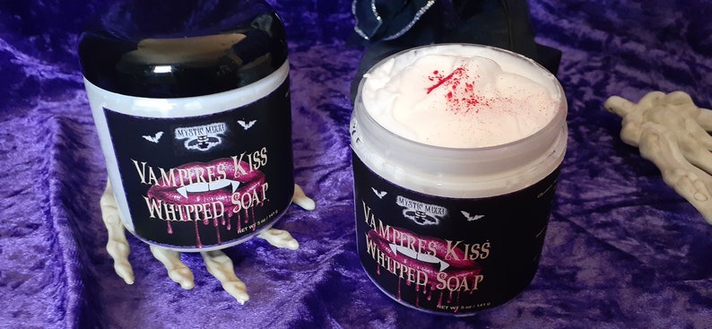 Vampires Kiss Whipped Soap, Foaming Sugar Scrub, Wicked, Shaving Cream ...