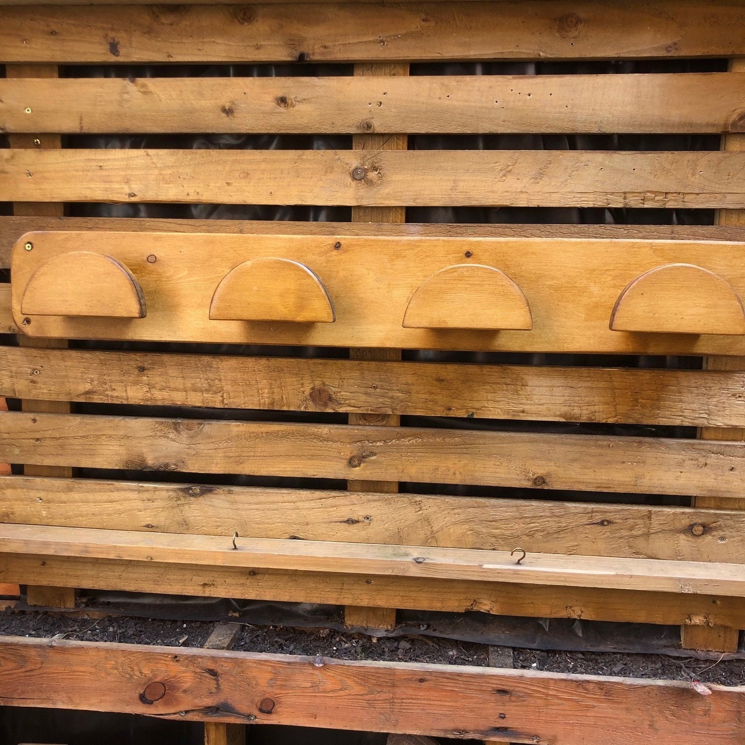 Bridle Rack Hook Headcollar Rack Hangers Rustic Wooden Handmade Horse ...