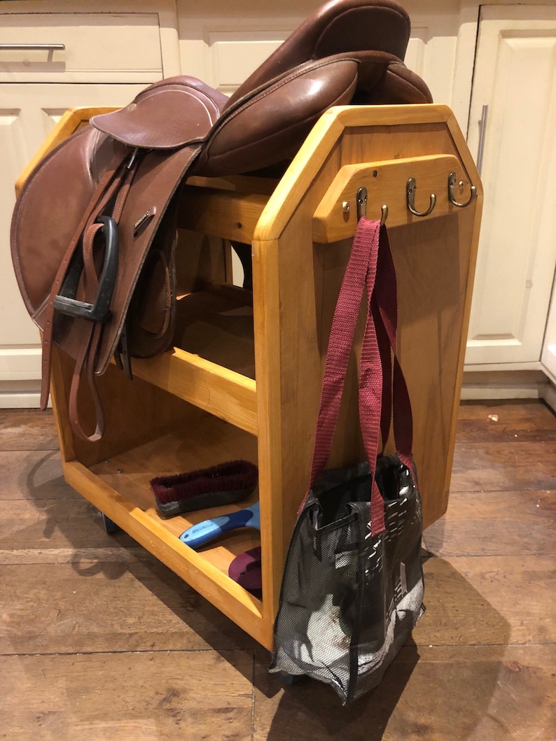 Rustic Handmade Tack Buddy Saddle/bridle Rack on Wheels Tack - Etsy UK