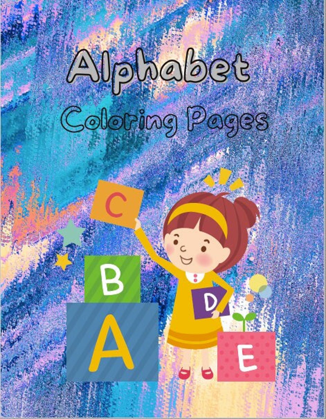 Alphabet A-Z Coloring Book for Kids - Etsy