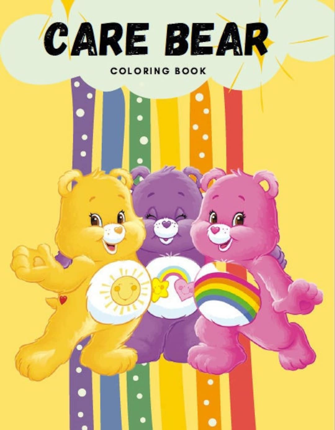 Care Bear Coloring Book for Kids 28 Pages - Etsy