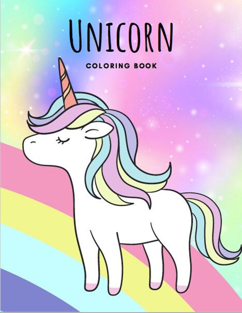 Unicorn Coloring Book for Kids 40 Pages - Etsy