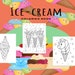 Ice-cream Coloring Book for Kids 40 Pages - Etsy