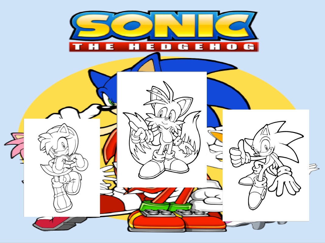 Sonic Coloring Book for Kids 105 Pages - Etsy