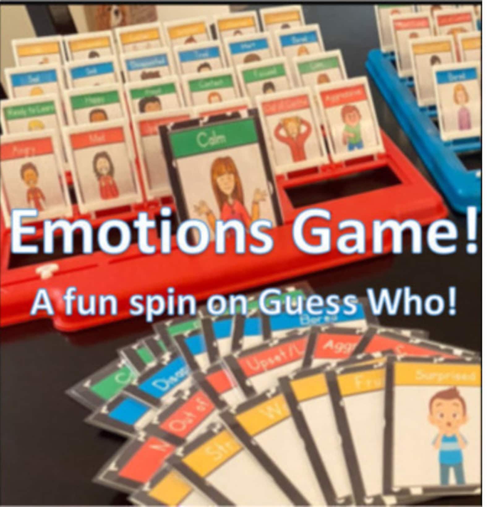 Emotions Game - Guess Who! - Etsy Emotions Game - Guess Who! - Etsy