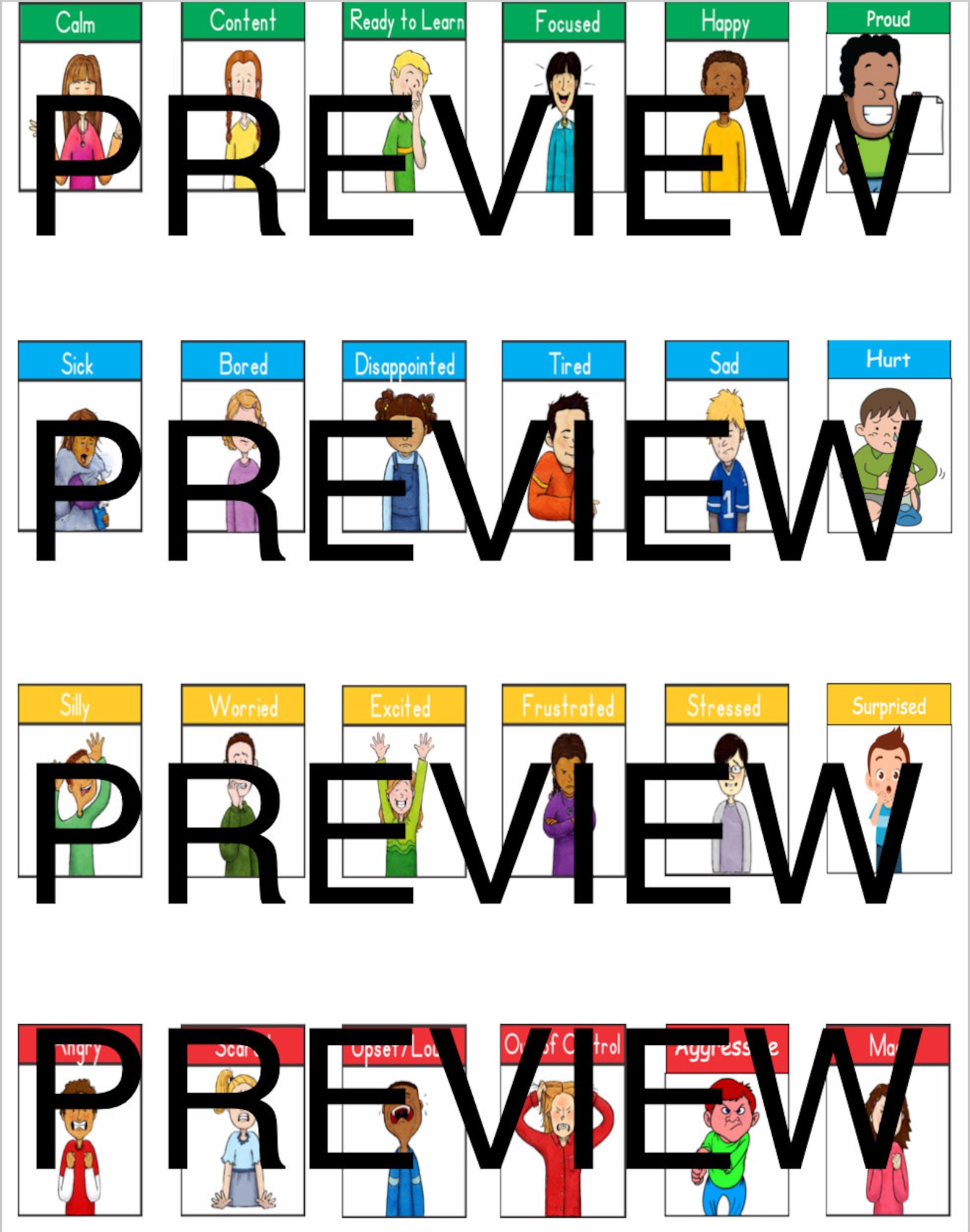 Emotions Game - Guess Who! - Etsy