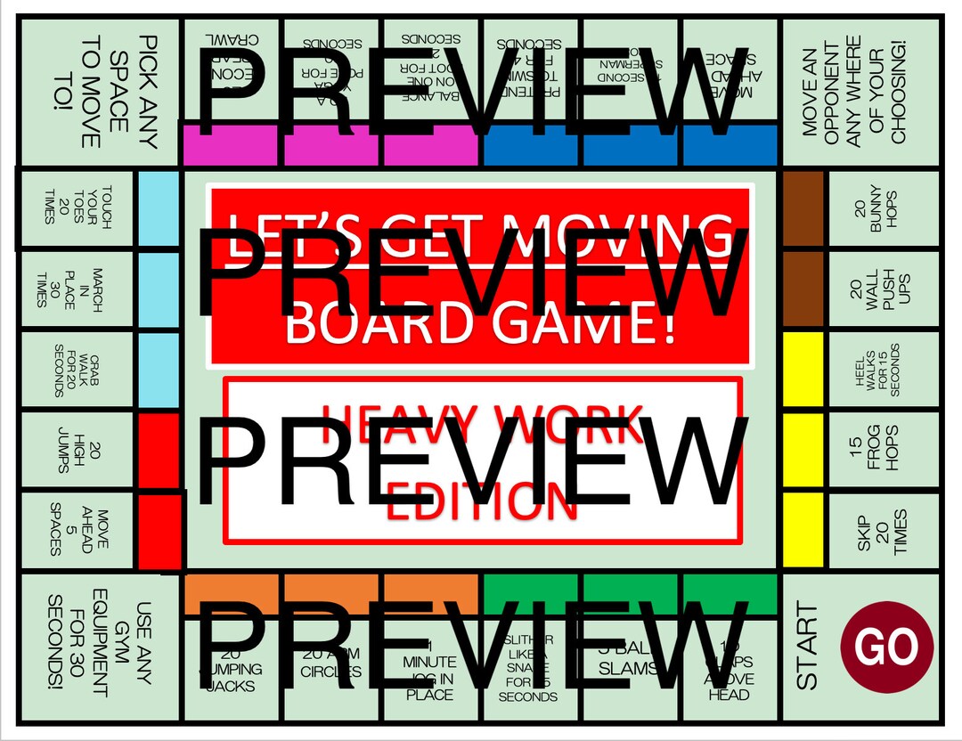 Heavy Work Board Game - Etsy