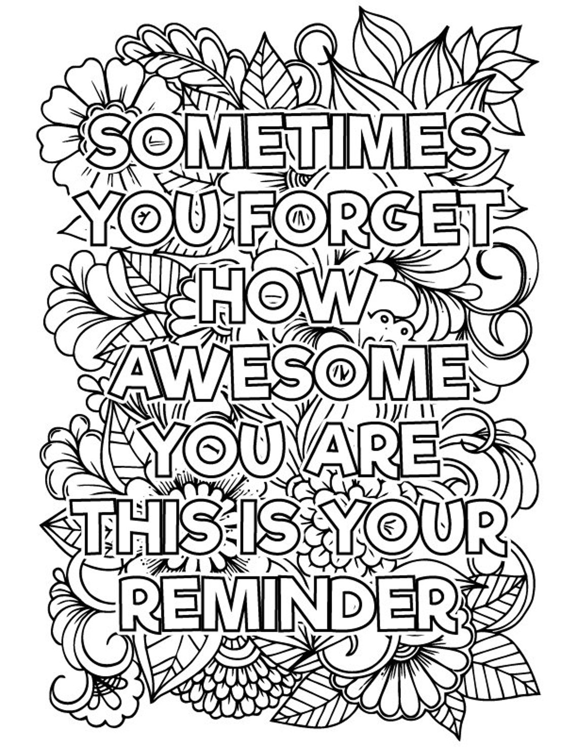 Coloring pages designed to inspire | Etsy