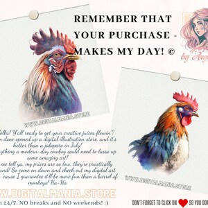 Stylish Roosters Clipart 10 PNG - Rooster Illustration Roosters PNG ...