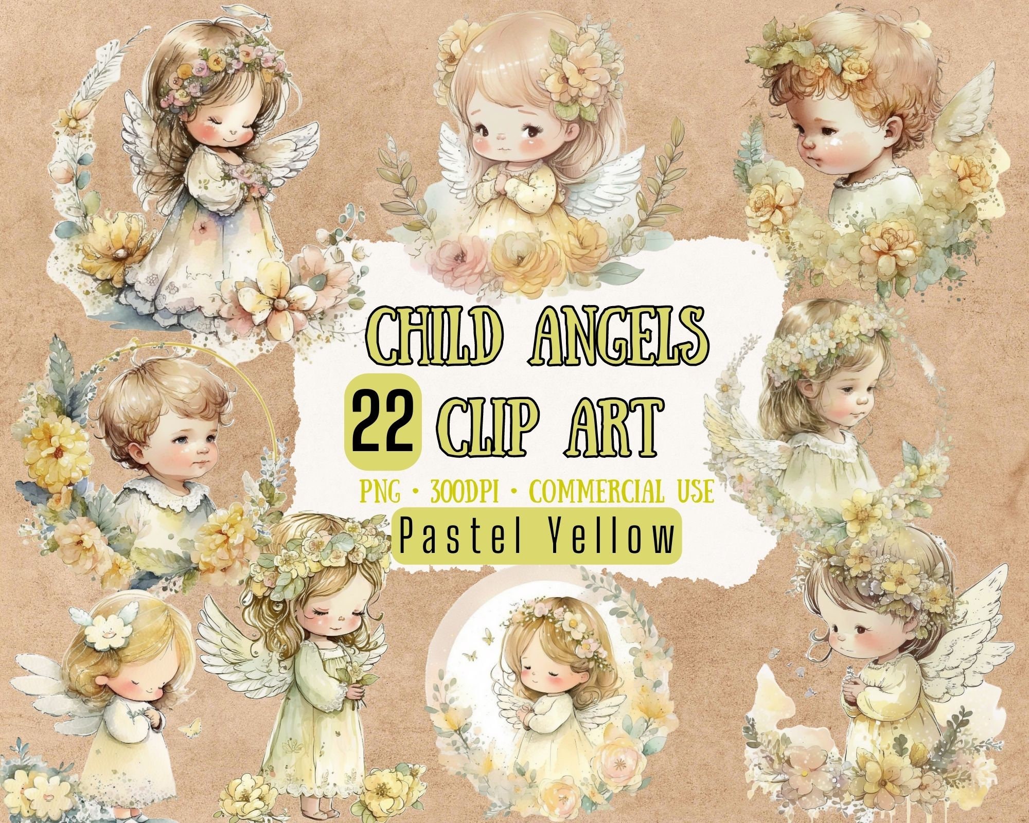Children Angels Clipart