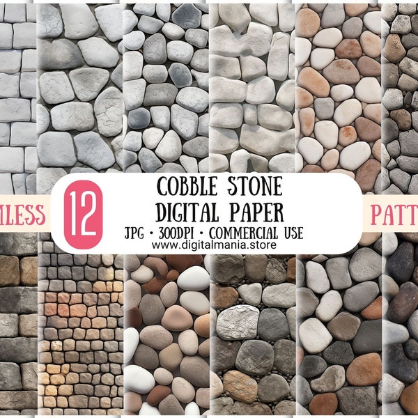 Stone Digital Paper - Etsy
