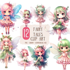 Cartoon Fairy Clip Art 12 PNG - Fairy Tales Illustrations Fairy PNG ...