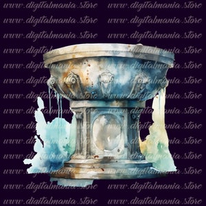 Watercolor Baptismal Fonts - Transparent PNG - Baptismal Fonts Clipart ...