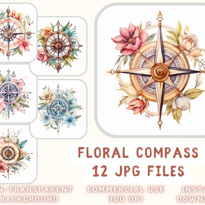 Compass Rose Transfer - Etsy