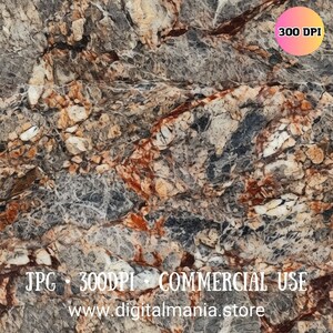 Granite Stone Textures Seamless Digital Paper - Granite Texture Digital ...
