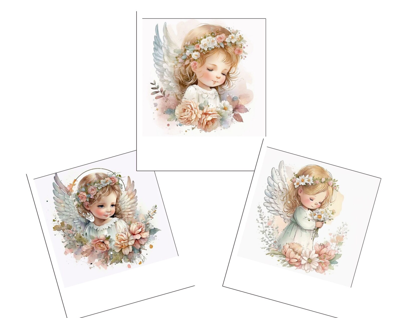 Dziecko anioły clipart 12 plików JPG śliczne anioły ilustracja - Etsy Polska