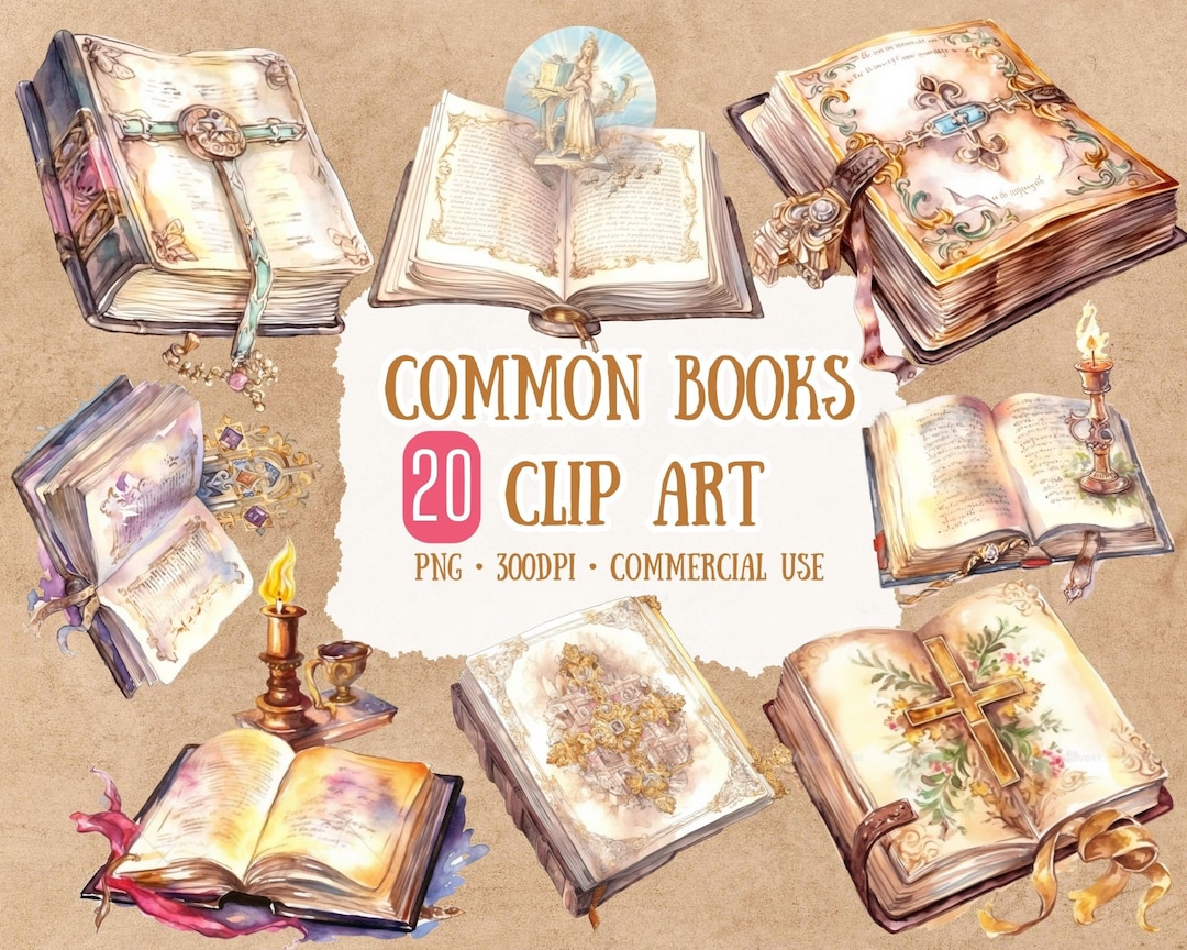 Common Books Clipart 20 PNG Bible Illustrations PNG Baptism Clip Art ...