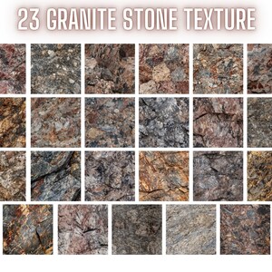 Granite Stone Textures Seamless Digital Paper - Granite Texture Digital ...