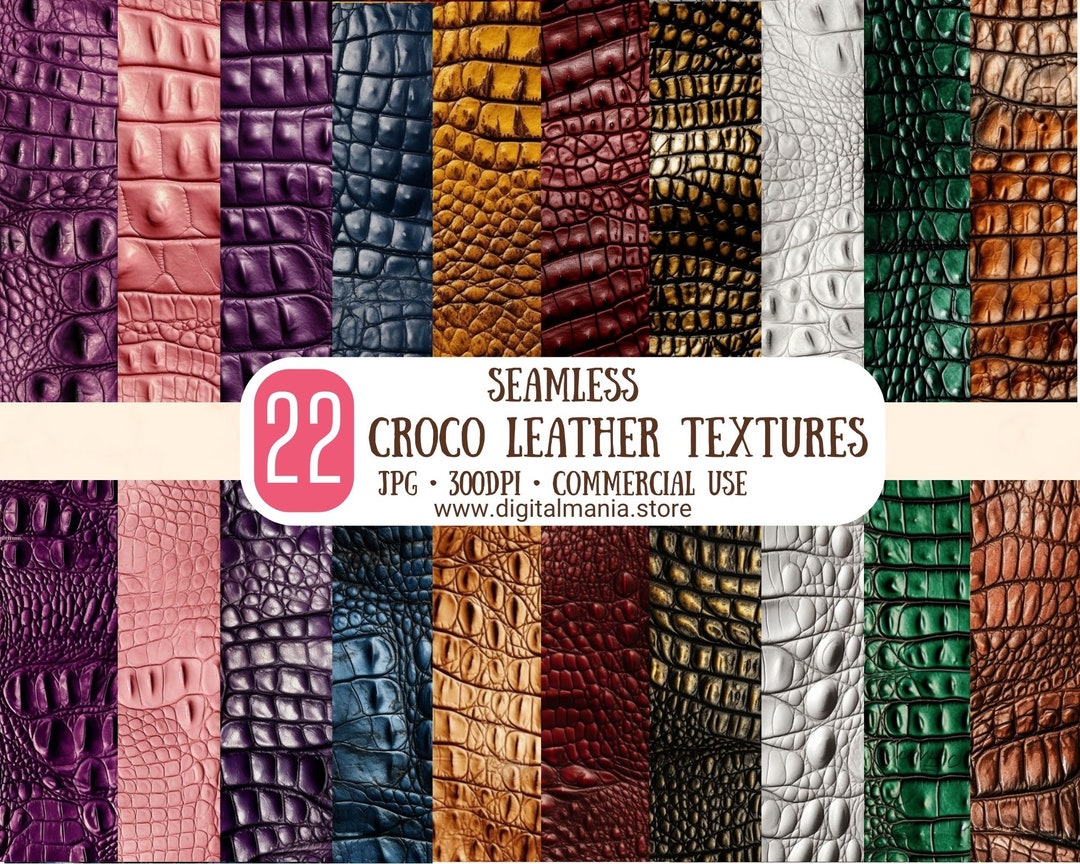 Colorful Crocodile Leather Textures Seamless Digital Paper - Croco ...