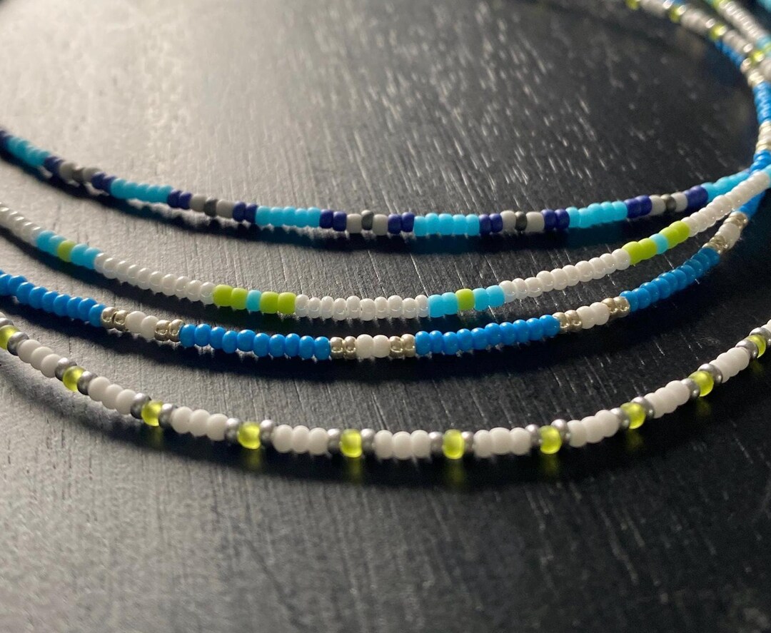 Seed Bead Choker Style Necklace, Beaded Jewelry, Seed Bead Necklace ...