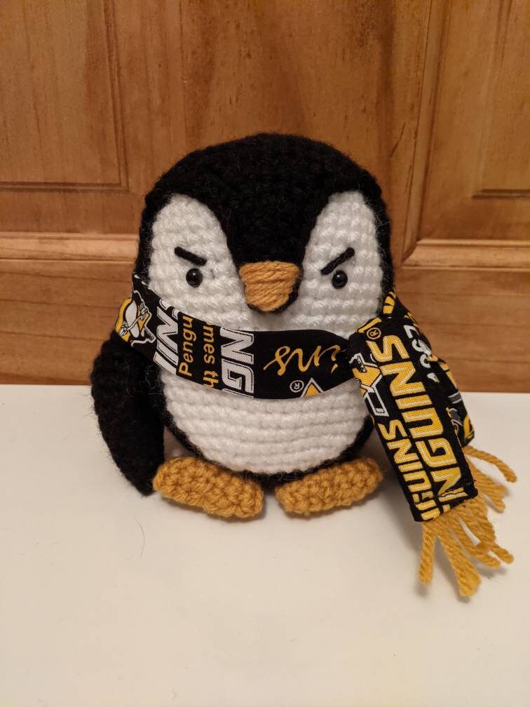 Pittsburgh Penguins Stuffed Animal Crochet Penguin Amigurumi Etsy UK