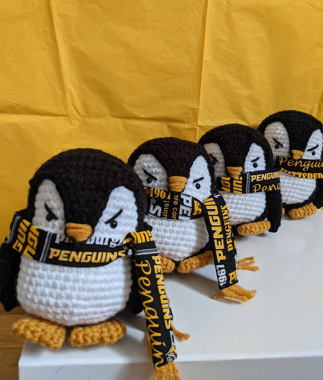 Pittsburgh Penguins Stuffed Animal Crochet Penguin Amigurumi - Etsy