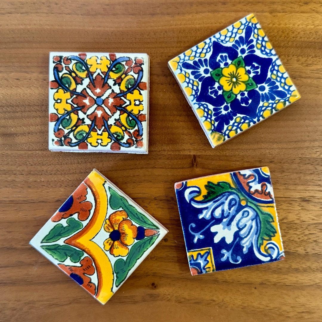 Talavera Tile Magnets: Spanish Style Home Decor, Mexican Hacienda - Etsy