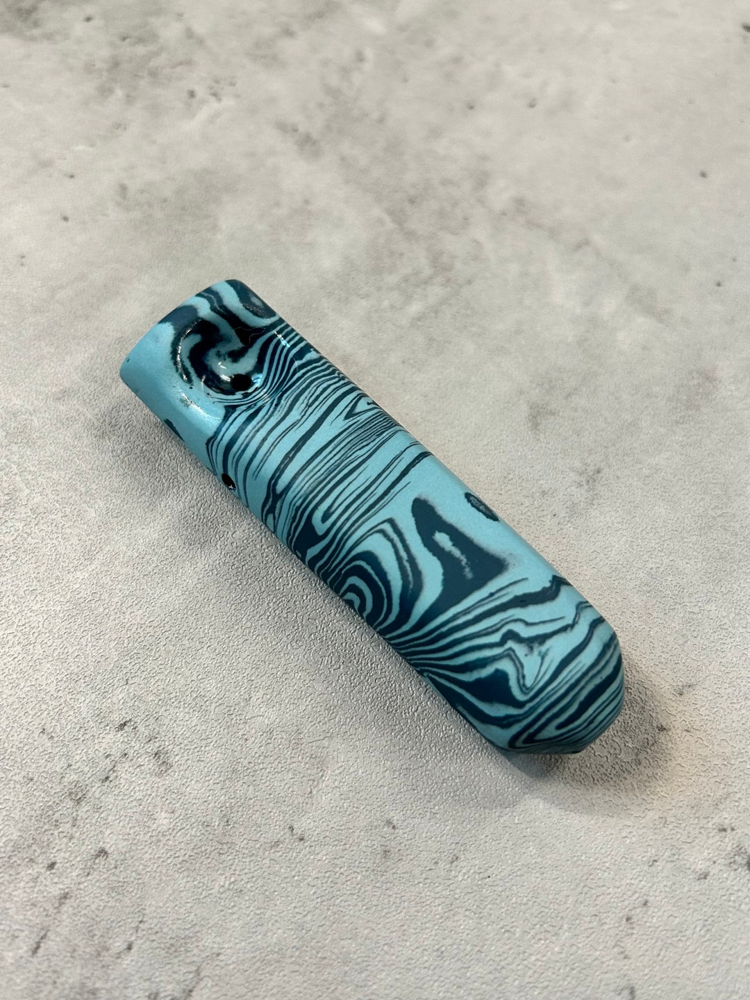 Handmade Porcelain Pipe / Ceramic Smoking Pipe / Marbled / Multi Color ...