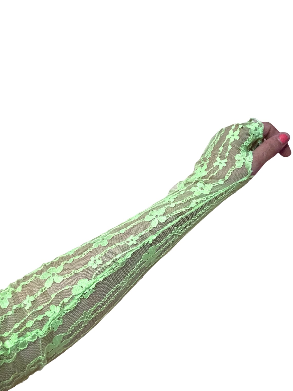 UV Reactive Arm Sleeves Neon Flower Pattern Arm Sleeves - Etsy