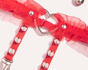 Heart Leg Garters - Etsy