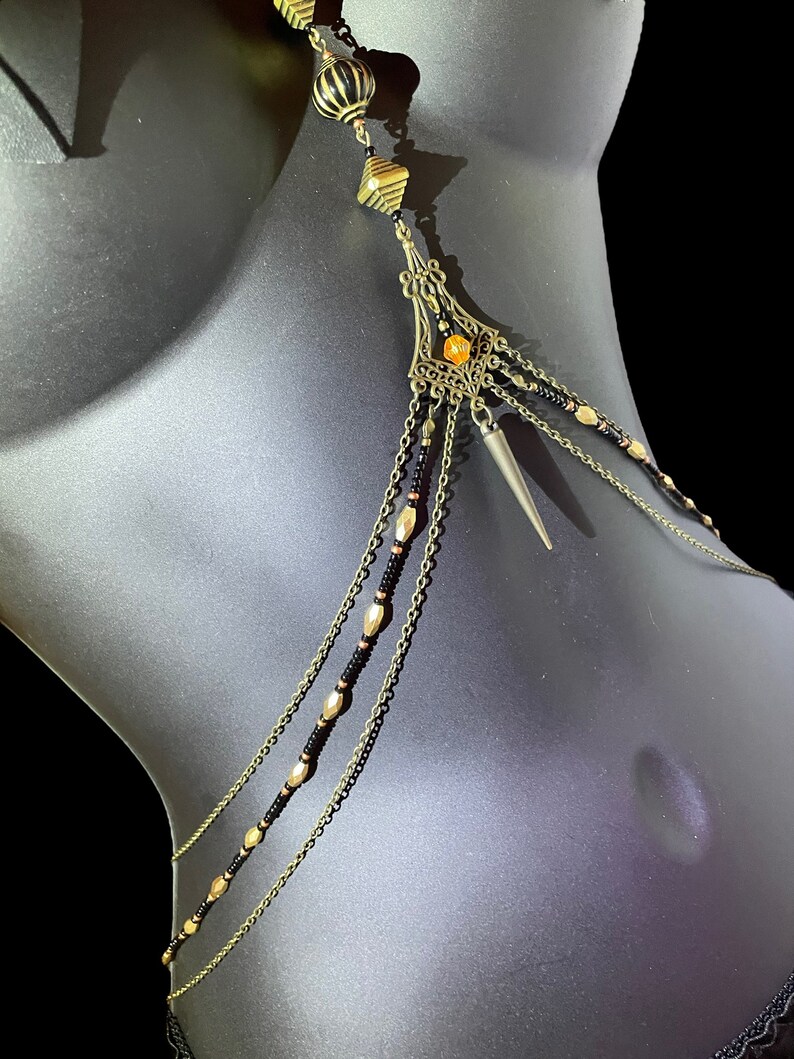 Cleopatra Collection Pyramid Body Chain Cleopatra Inspired - Etsy