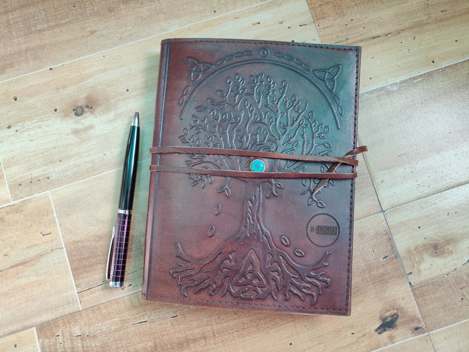 Leather Journal Tree of Life Journal Personalized Journal - Etsy