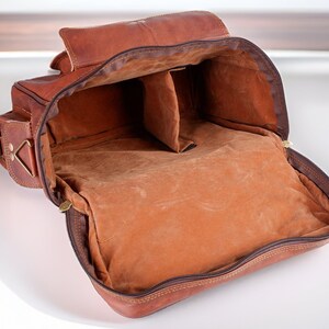 Leather Camera Bag Professional for DSLR/SLR Mirrorless Camera ...